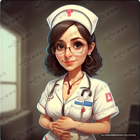 Ai创作图护士 卡通 可爱 昵图网