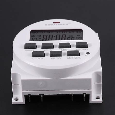Sinotimer 220v Ac Digital 7 Day Weekly Programmable Timer Switch Fruugo Nz