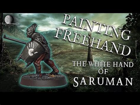 Painting Freehand | The White Hand of Saruman - YouTube
