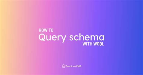 Schema Queries With Woql Terminusdb
