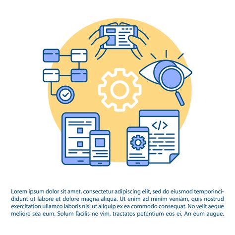 Software Testing Article Page Vector Template 3640233 Vector Art At
