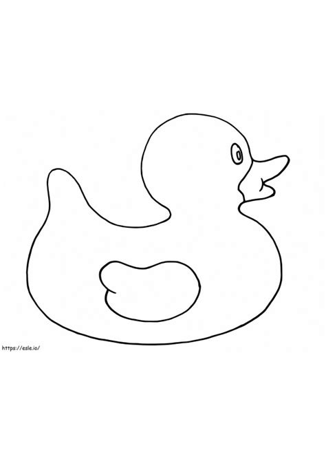 Printable Rubber Duck Coloring Page