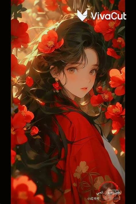 صور انمي بنات اللون احمر ️ ️ Youtube