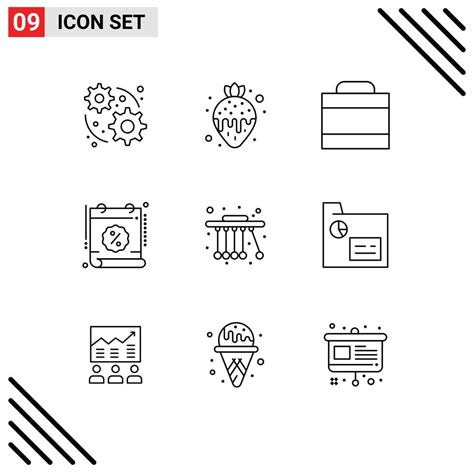 9 User Interface Outline Pack Of Modern Signs And Symbols Of Science Pendulum Dollars Sale