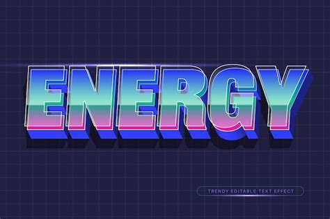 Premium Vector Trendy 3d Text Effect