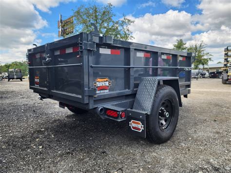 2026 5x8 Prospector Trailers 5x8 Single Axle 6k Small Dump Trailer With