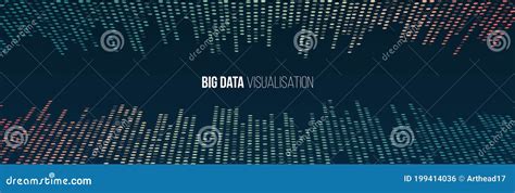 Big Data Visualization Abstract Background With Lines Array And Binary
