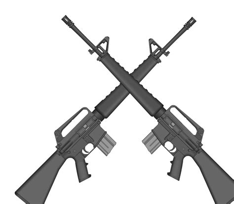 Crossed M16 No Blade By Mdawg909 On Deviantart
