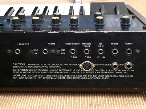 MATRIXSYNTH Korg Polysix Analog Synthesizer MIDI IN FX Input FX Bypass
