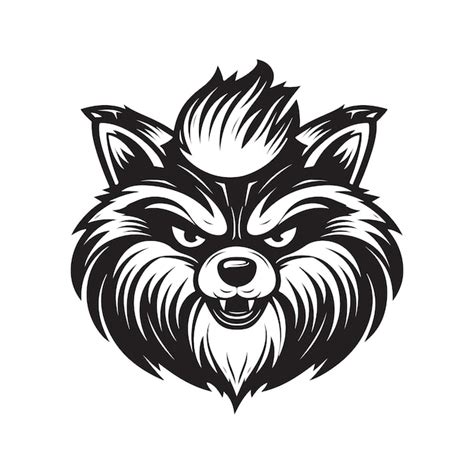 시트 마스코트 로고 손으로 그린 그림 아래에 숨어 있는 고양이 프리미엄 벡터