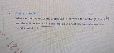 Cosine Of Angle What Are The Cosines Of StudyX