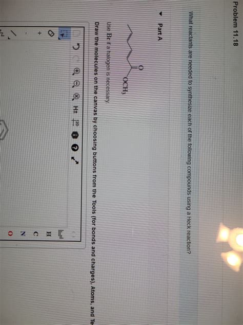 Solved Problem 11 18 What Reactants Are Needed To Synthesize