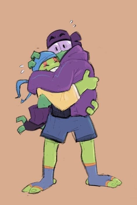 Tmnt 2022 Donatello And April Hug