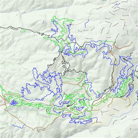 Idyllwild And Palm Springs Trail Steepness Map By Orbital View Inc