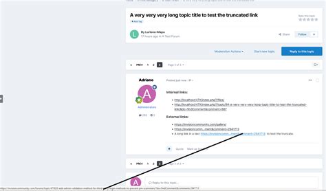 Truncate External Links Support SOS Invision