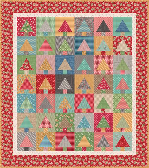Lori Holt Paper Tree Quilts Kit Featuring Home Town Holiday