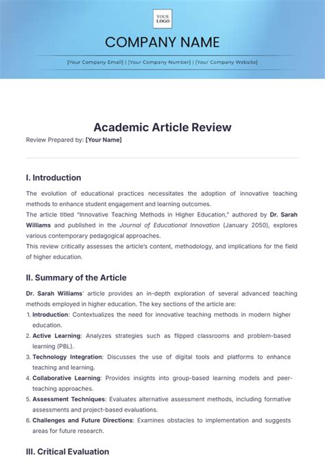 FREE Literature Review Templates Edit Online Download Template Net