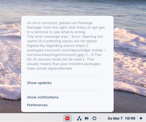 Error Message After Trying To Install Edge Tech Support Forum