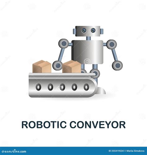 Robotic Conveyor Icon Monochrome Simple Artificial Intelligence Icon For Templates Web Design