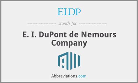 What Does Eidp Stand For