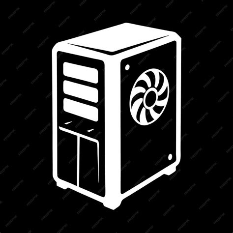 Premium Vector Computer Hardware Components Parts And Devices Featuring Computer Cabinet Case