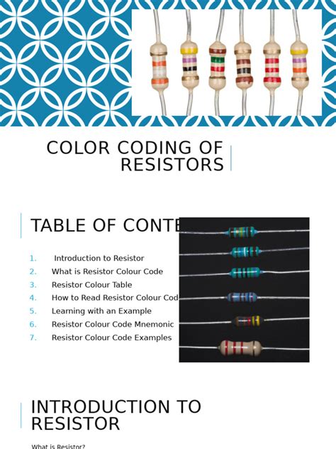 Color Coding Of Resistors Pdf Resistor Physical Quantities