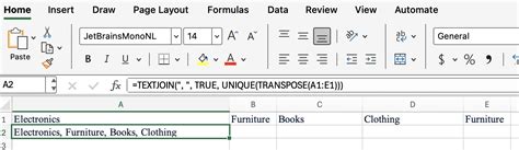excel textjoin combinar texto en excel datacamp