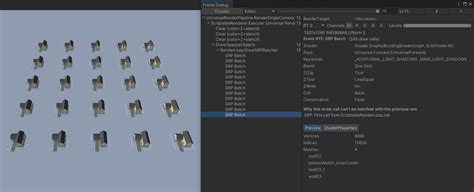 Why Does Unity Srp Batcher Group Objects Using One Shader Into
