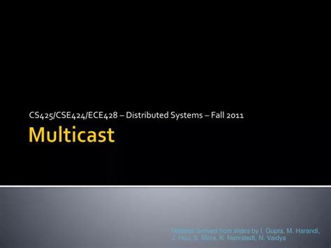 Ppt Multicast Powerpoint Presentation Free Download Id5258139