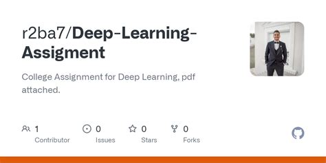 Github R Ba Deep Learning Assigment College Assignment For Deep Learning Pdf Attached