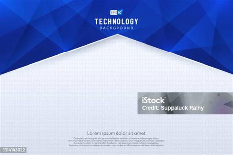 추상 기술 기하학적 파란색 복사 공간이있는 실버 배경 현대 미래지향적 브로셔 인쇄물 광고 잡지 포스터 웹사이트 잡지 전단지에 사용할 수 있습니다 벡터 일러스트레이션 0명에