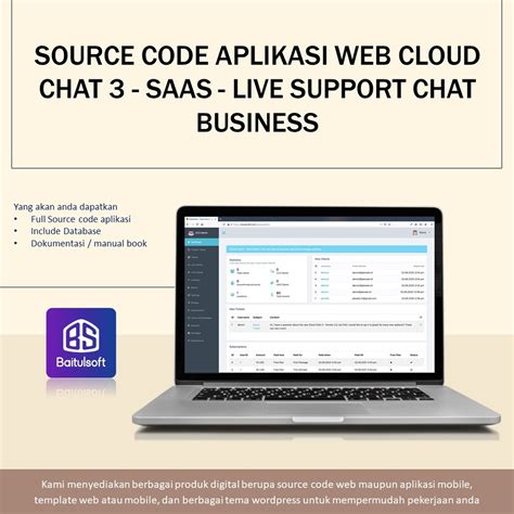 Jual Source Code Aplikasi Web Cloud Chat 3 Saas Live Support Chat Business Shopee Indonesia