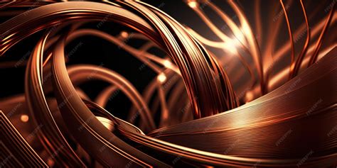 Premium Photo Shining Copper Wire Background