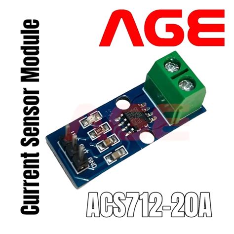 Acs712 20a Current Sensor Module โมดูลวัดกระแสไฟฟ้าขนาด 20 แอมป์