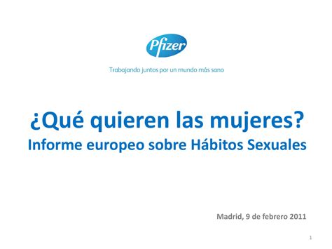 Informe Europeo Sobre H Bitos Sexuales Qu Quieren Las