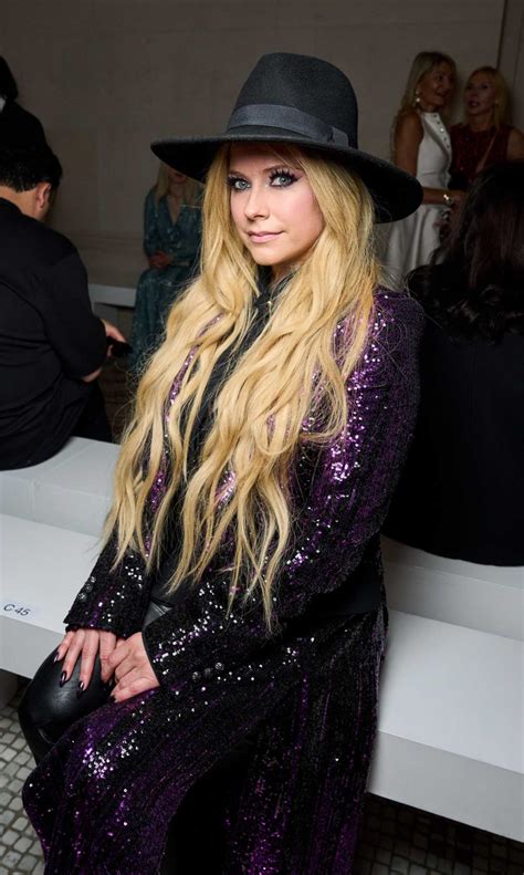 Avril Lavigne Attends The Elie Saab Fashion Show During 2024 Paris