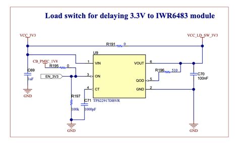 AWR ISK Load Switch For Delaying V To IWR Module Sensors Forum Sensors TI E E