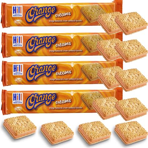 Hill Orange Flavoured Cream Biscuits 150g Pack Of 4 Buy Now With