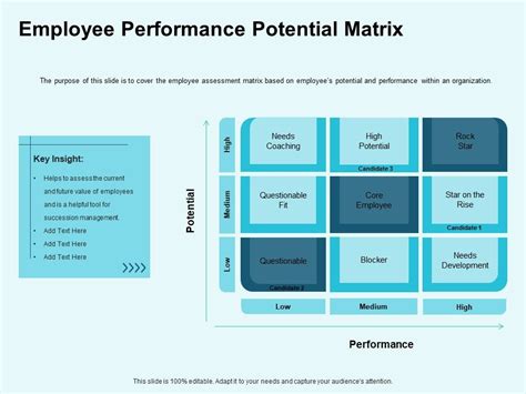 Star Performer Employee Performance Potential Matrix Ppt Slides Ideas Pdf