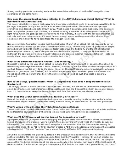 C Sharp And Interview Questions
