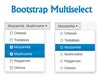 Bootstrap Multiselect JQuery Plugins