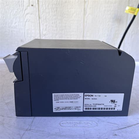 Epson Tm T70ii M296a Point Of Sale Receipt Printer Usb Ebay