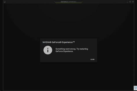 Fixed NVIDIA GeForce Experience Something Went Wrong