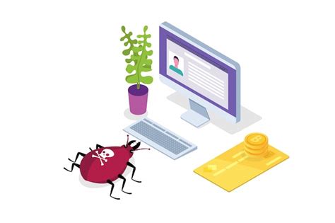 Premium Vector Computer Virus Data Protection Isometric Concept Network Data Internet