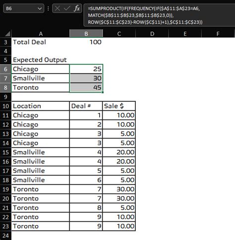 excel sum values based on distinct values in another column plus