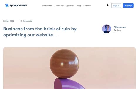 Symposium Pro Nextjs Website Template For Event And Conference
