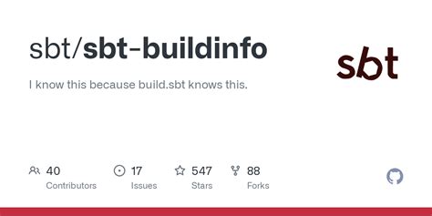 GitHub Sbt Sbt Buildinfo I Know This Because Build Sbt Knows This