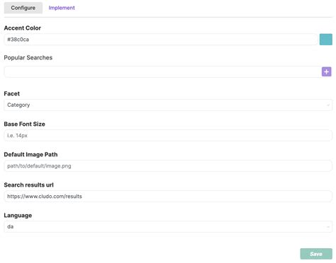 Search As You Type Cludo Help Center