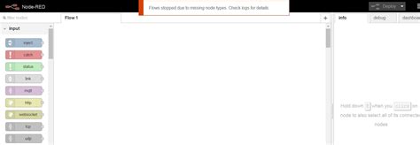 Regarding Flows Stopped Due To Missing Node Types Check Logs For Details