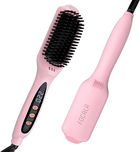 Focala Hair Straightener Brush Ceramic Negative Ionic Hot
